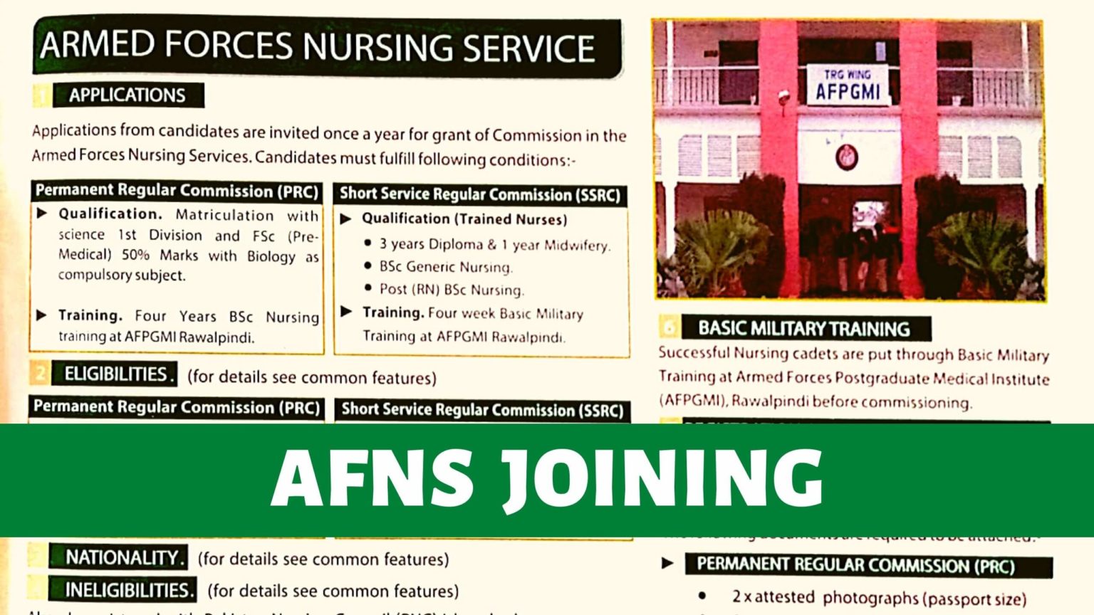 Pak Army Nursing Admission Afns Online Registration 2024 Pak Army